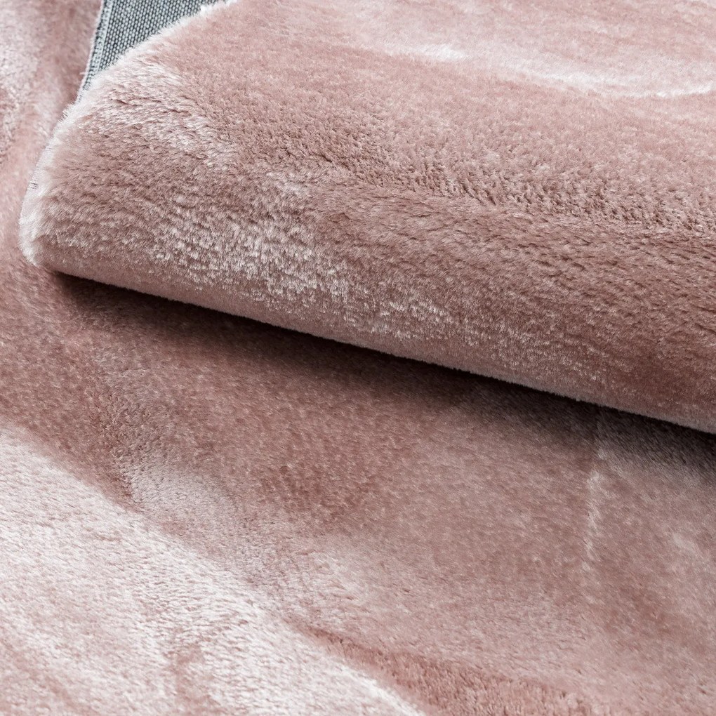Dywany Łuszczów, Kusový koberec Visco Rabbit Pink 8, 160x220, růžová, dětský pokoj