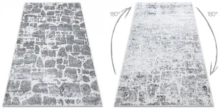 Moderní MEFE koberec 6184 Dlažba cihlový Strukturální, dvě úrovn velikost 160x220 cm | krásné koberce cz