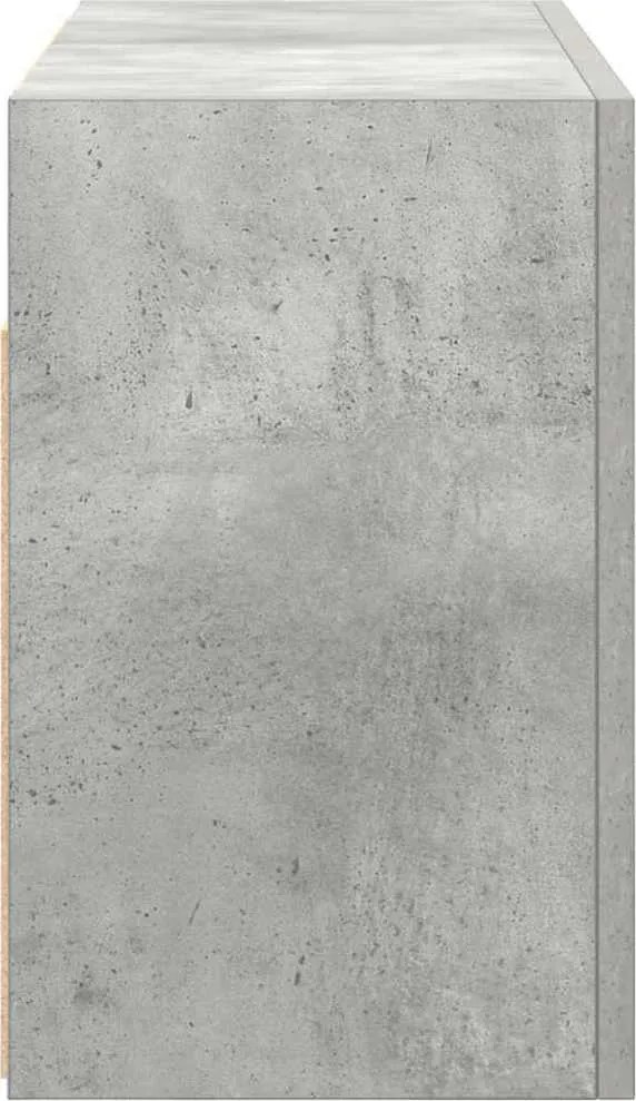vidaXL Koupelnová nástěnná skříňka 60 x 25 x 40 cm kompozit [860070] Barva: šedá sonoma