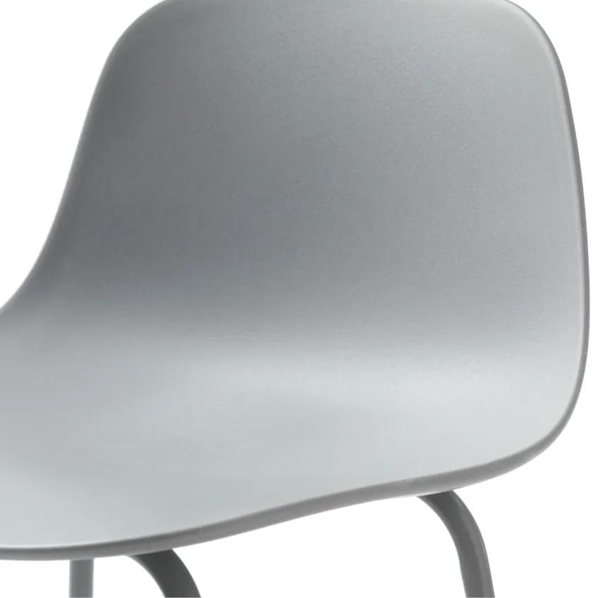 Šedá plastová barová židle Unique Furniture Whitby 67,5 cm