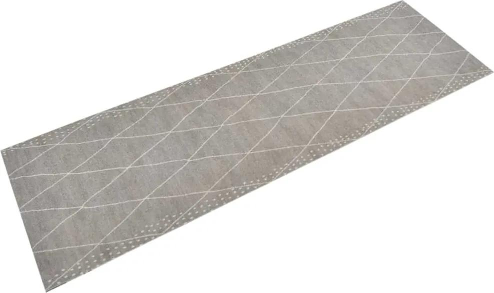 vidaXL Kuchyňský koberec omyvatelný Vaření 60 x 180 cm samet [136547] Barva: coffee grey