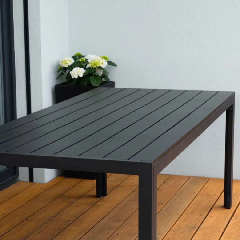 Vikio Zahradní jídelní stůl 190x90cm DT167-190 antracit