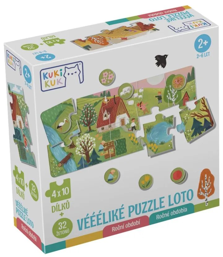 Efko KukiKuk – Véééliké puzzle loto Roční období