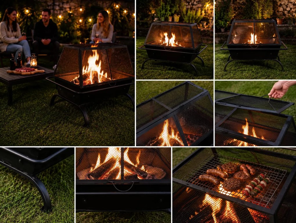 IQ Garden Velké kryté ohniště PIT-016 - 93 cm IGNIRA 327265