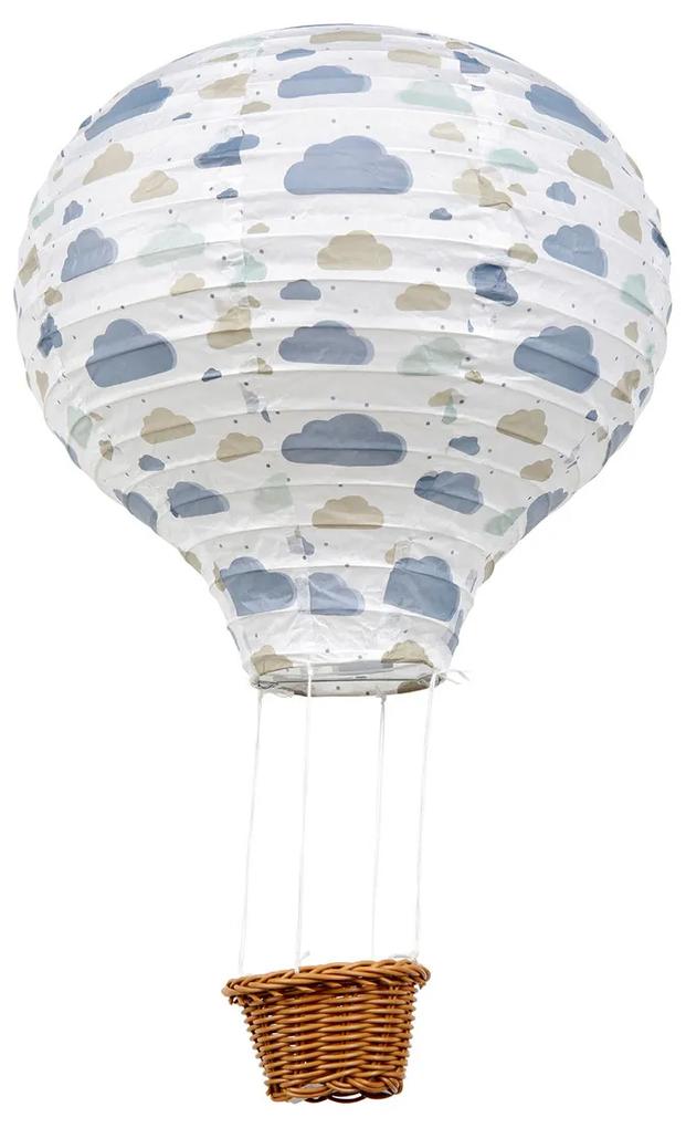 Ostaria Papírové stínidlo horkovzdušný balón s mraky 30 x 45 cm