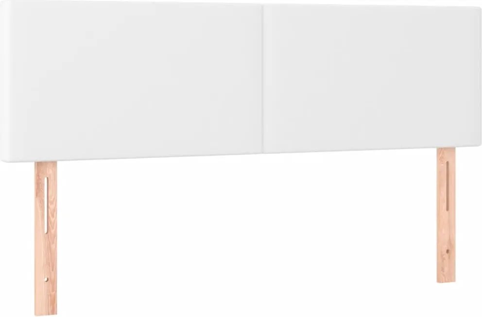 Box spring postel s matrací bílá 140 x 190 cm umělá kůže 3141000