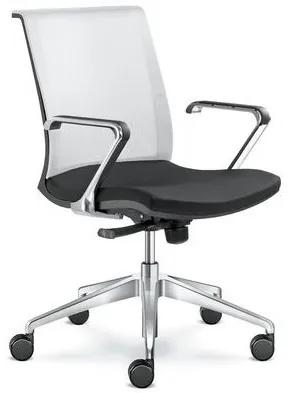 LD seating Kancelářská židle LYRA NET 203-F80-N6 BR-785-N6 - hliníkové područky pevné LÁTKY 1 / FLORIDA, ERA 2021 SÍŤOVINY RIB