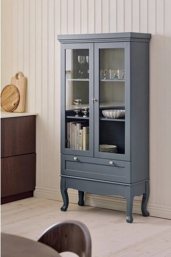 Šedá závěsná vitrína z MDF 85x170,5x35 cm Prato – Ellos Home