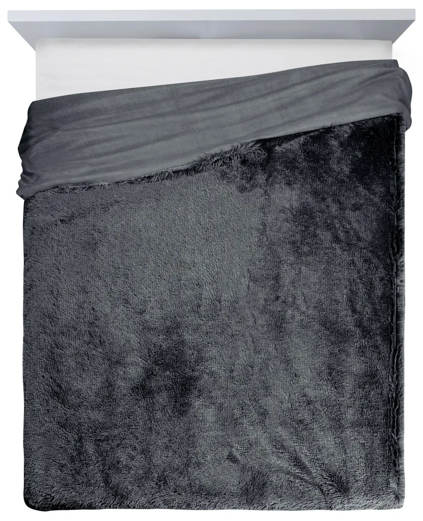 CHLUPATÁ DEKA TIFANY1 150X200 CM ŠEDÁ