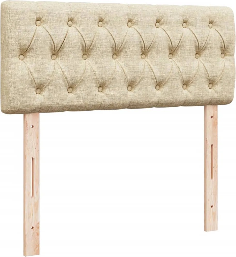 Box spring postel s matrací krémová 120x200 cm textil 3288167