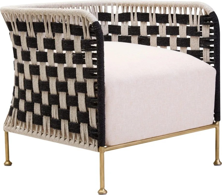 Černobílé křeslo Satna – Premier Housewares
