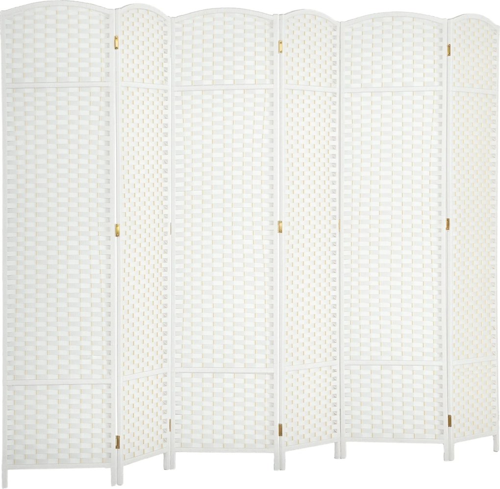 HOMCOM 6-panelový rozdělovač místností 240x170 cm skládací dělicí stěna pro obývací pokoj, ložnici a kancelář | Aosom