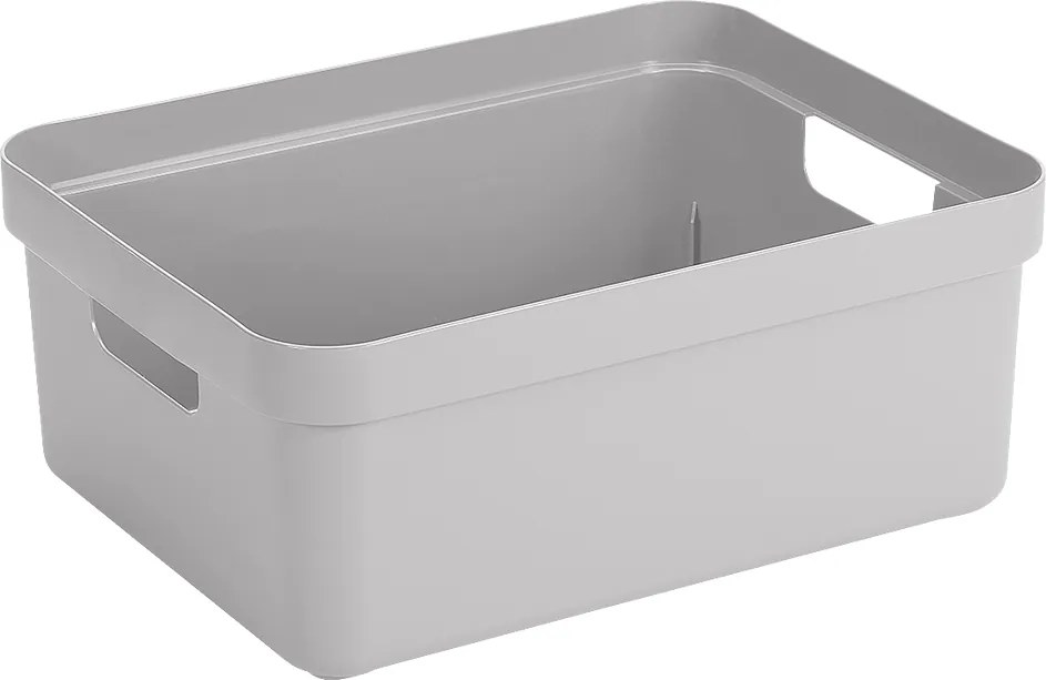 Úložný box Sigma Home, 44,5 × 34,5 × 18 cm, 24 l, šedý