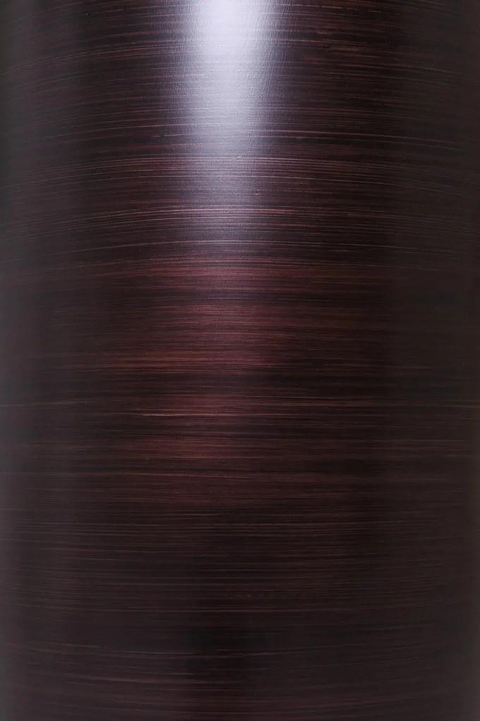 Luxusní květináč CAVITA, sklolaminát, výška 75 cm, černo-hnědý hedvábný mat