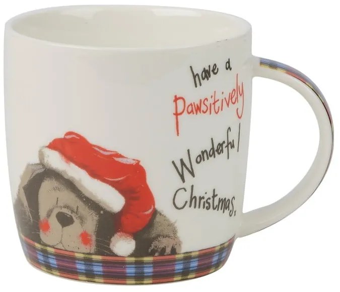 Hrnek z kostního porcelánu Churchill China Xmas Alex Clark, 284 ml