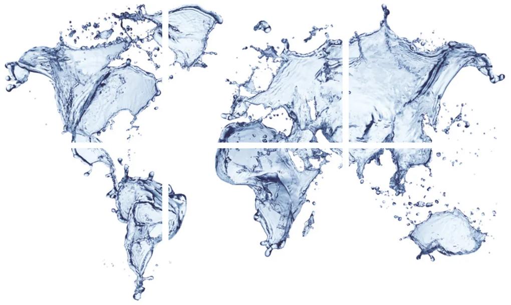 Artium Obraz sada 6ks, motiv: mapa světa - OBK043