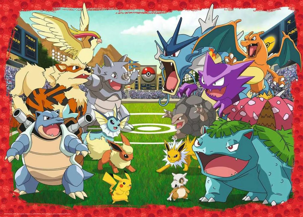 RAVENSBURGER Puzzle Pokémon Poměr síly 1000 dílků 70x50cm skládačka 2412000628