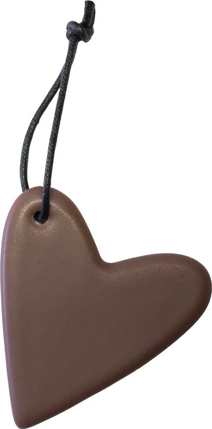 Keramická vánoční ozdoba Heart Maroon DBKD