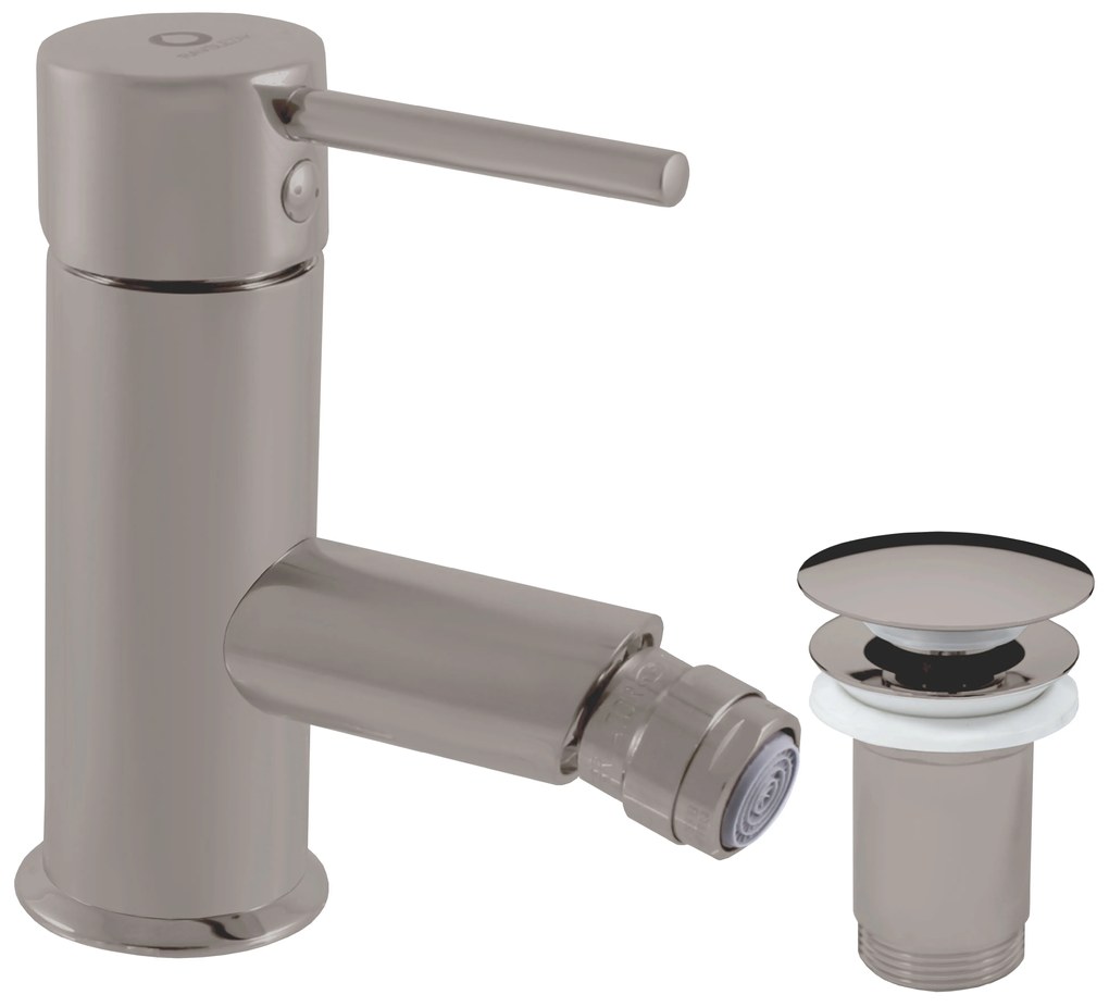 Slezák - RAV Bidetová baterie s výpustí SEINA - SE945.xKMGL, Metal grey lesk Připojovací hadičky - závit: 3/8"