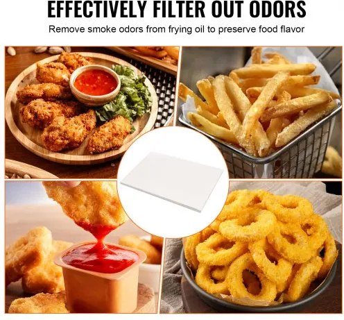 Filtrační papír do fritézy, 100 listů, 65,3 × 42,9 cm