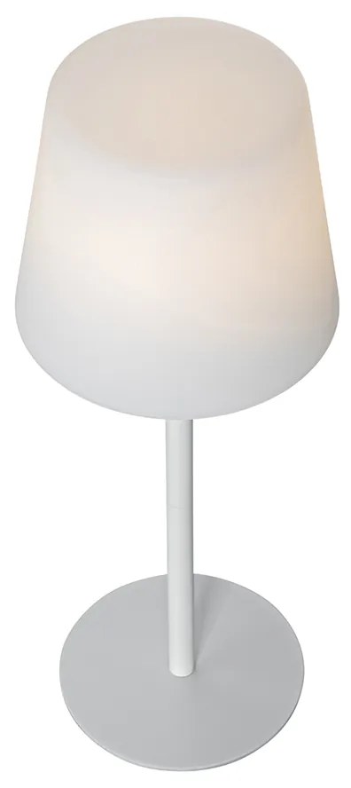 Sada 2 dobíjecích stolních lamp bílých 40 cm IP54 - Jude