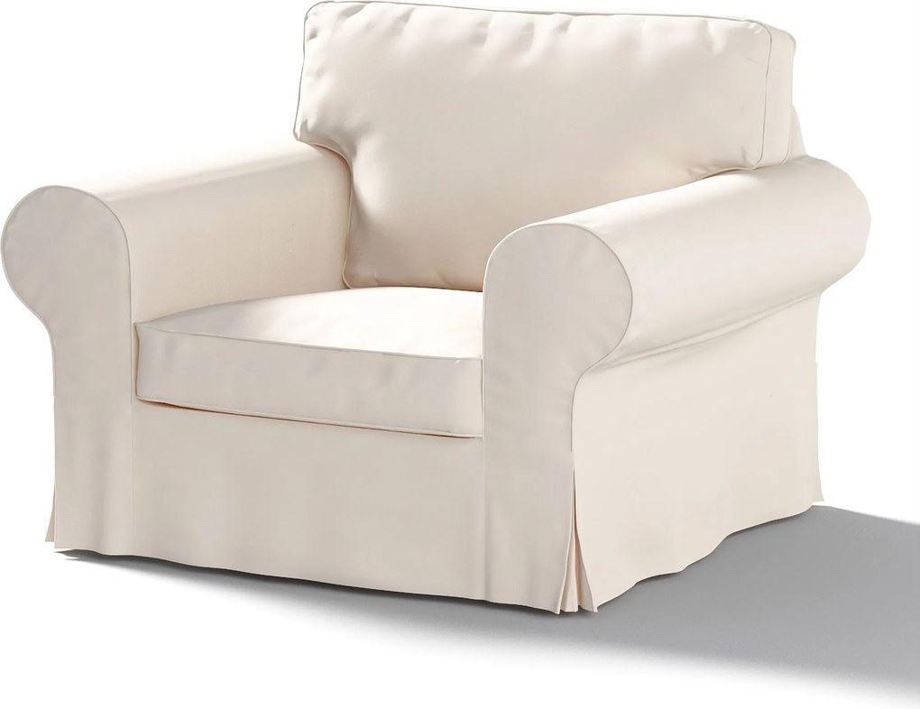Potah na křeslo IKEA Ektorp barva béžová látka pletený vzor