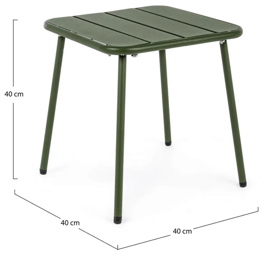 Zahradní stolek lynmar 40 x 40 cm zelený MUZZA