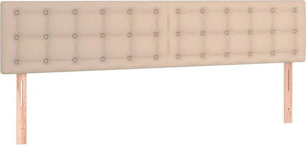 Box spring postel s matrací cappuccino 180 x 200 cm umělá kůže 3141142