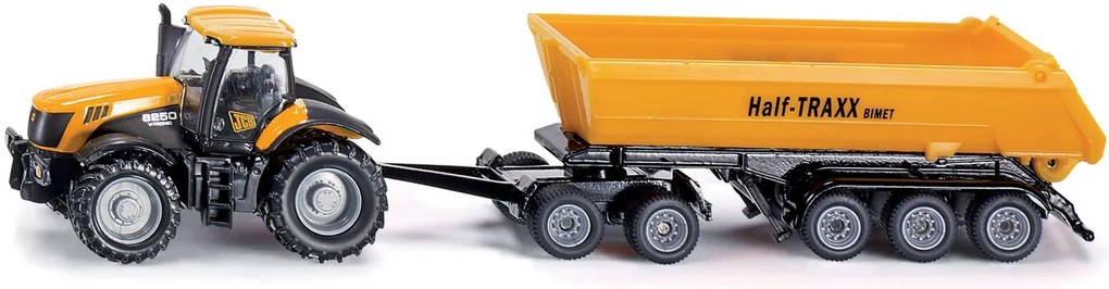 SIKU Farmer – traktor JCB 8250 se sklápěcím přívěsem, 1:87