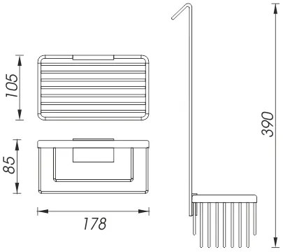 Nimco Drátěná police KIBO - Ki 14015H-26