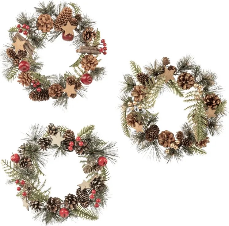 Kreativní sada DIY CHRISTMAS pro výrobu věnců a dekorací - různé varianty