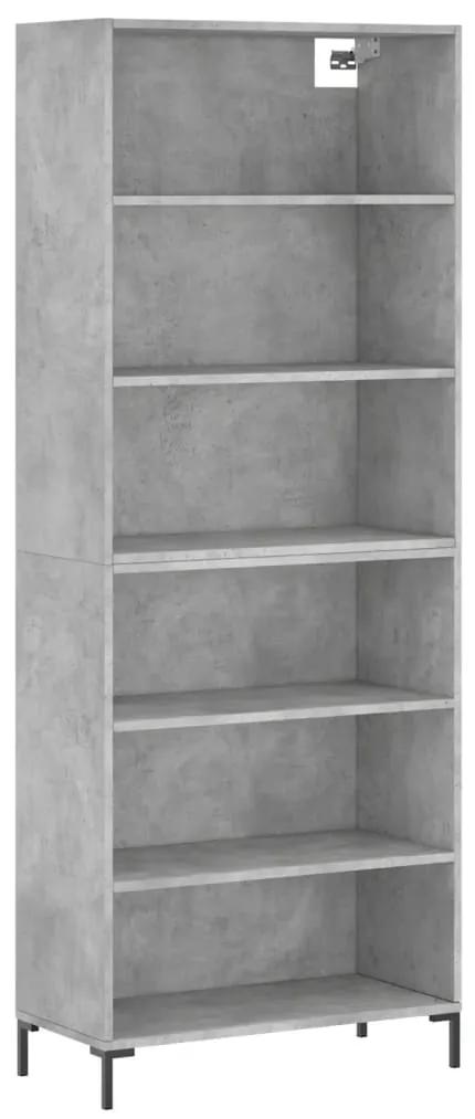 vidaXL Skříň betonově šedá 69,5 x 32,5 x 180 cm kompozitní dřevo