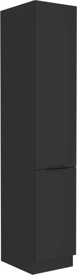 Vysoká skříňka, černá, SIBER 40 DK-210 2F