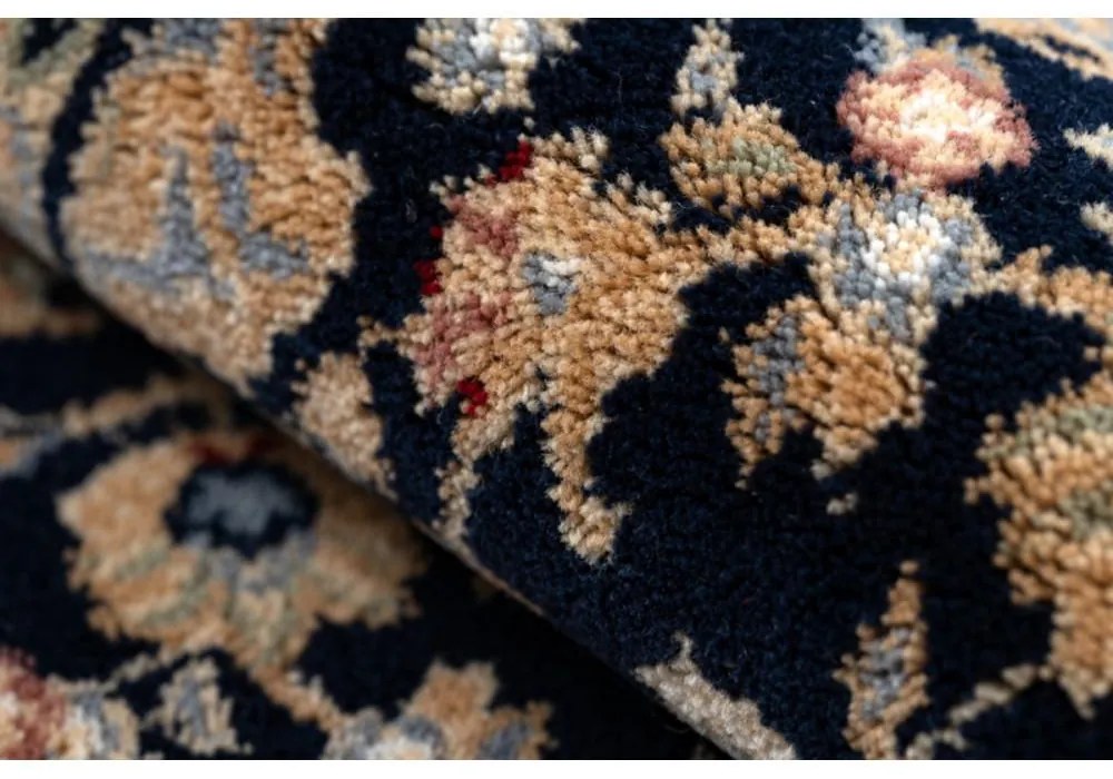 Vlněný kusový koberec Abdul černý 240x340cm