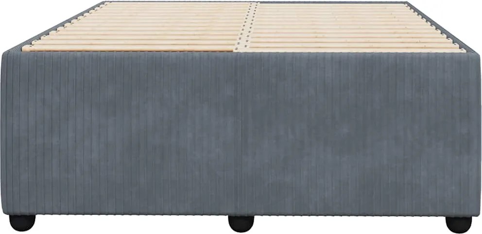 Rám postele bez matrací tmavě šedá 120x190 cm samet 3284995