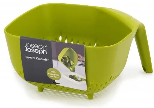 Inovovaný kubický cedník  JOSEPH JOSEPH Square Colander™, velký/zelený