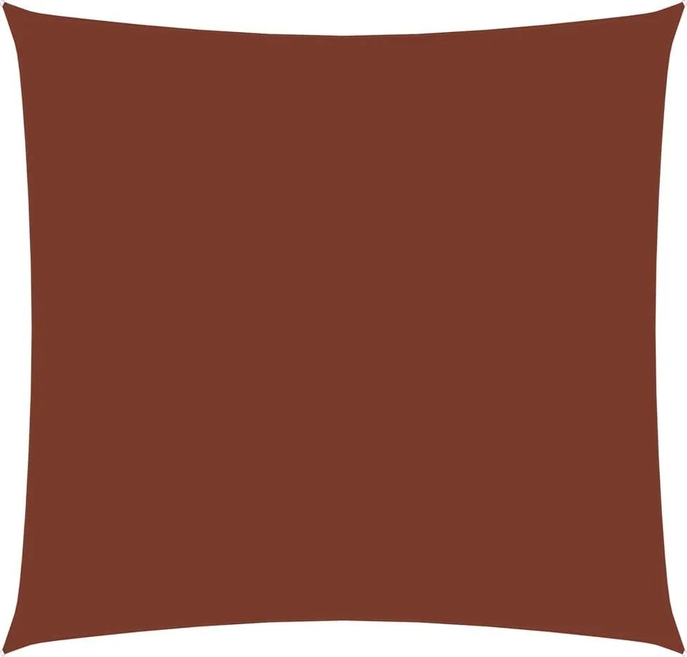 vidaXL Stínící plachta oxfordská látka čtvercová 4 x 4 m [135249] Barva: Cihlová