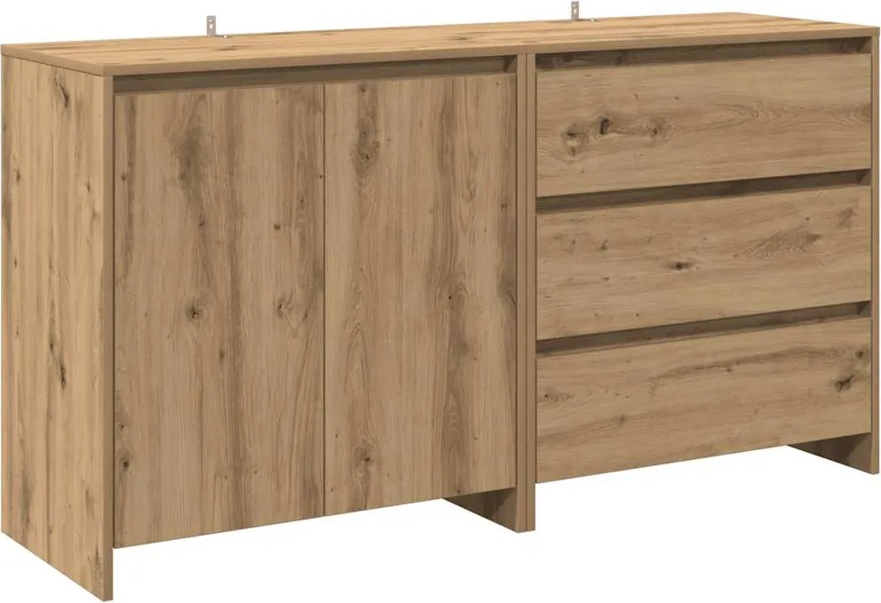 2dílná Příborník dub artisan kompozitní dřevo 3329178
