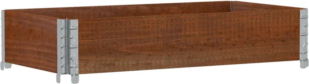 Zahradní truhlík hnědý 100 x 50 cm masivní borové dřevo 3295390