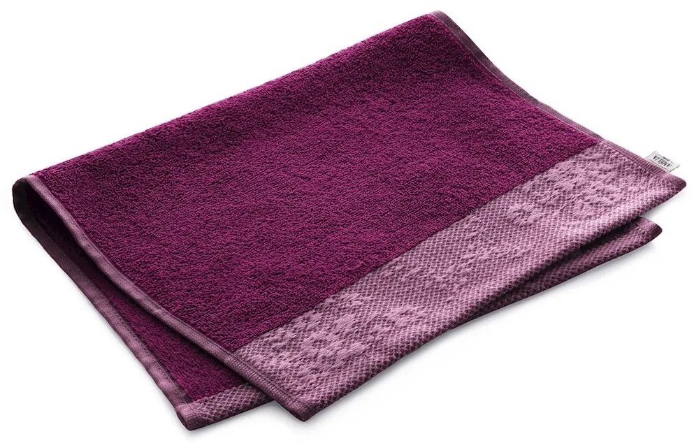 Bavlněný ručník AmeliaHome Crea II rubinově červený