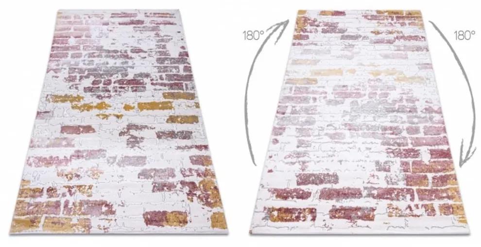Luxusní kusový koberec akryl Finea růžový 80x300cm