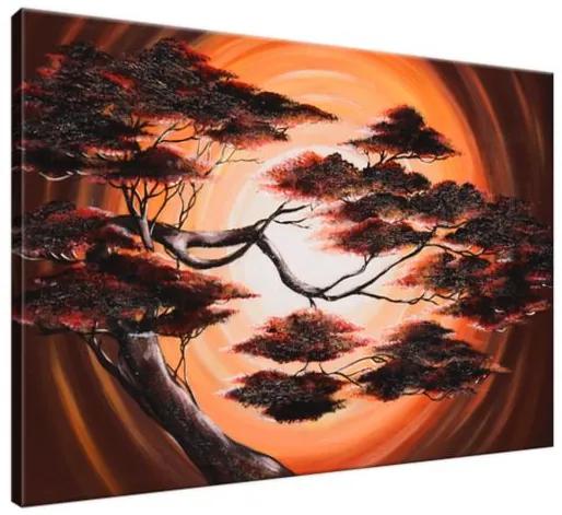 Ručně malovaný obraz Strom při západu slunce 100x70cm RM2512A_1Z