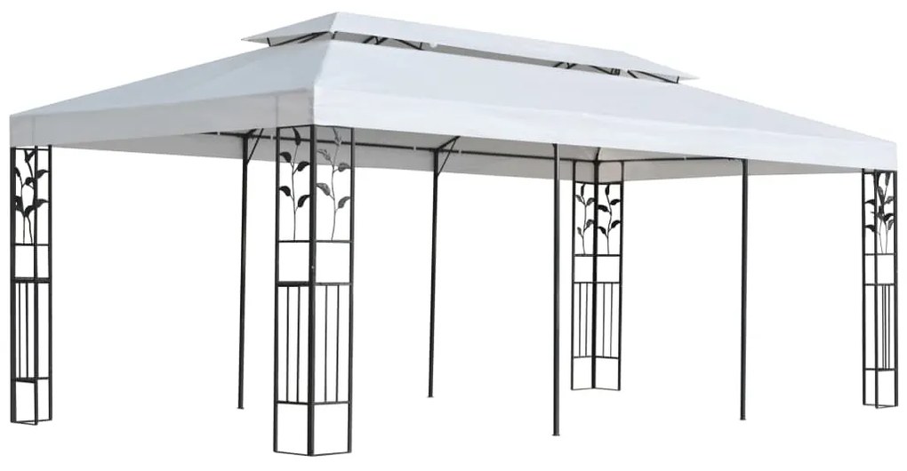 276102 vidaXL Altán 3 x 6 m bílý