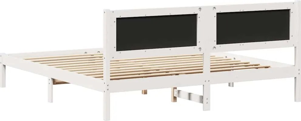 Rám postele Světle šedá 200 x 200 cm Masivní borové dřevo 3394232