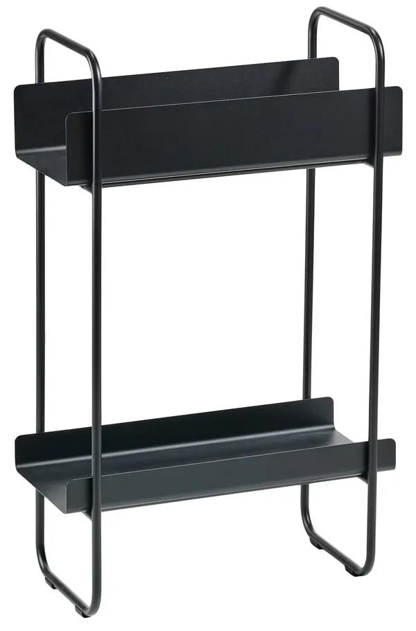 Černý kovový konzolový stolek 24x48 cm A-Console – Zone