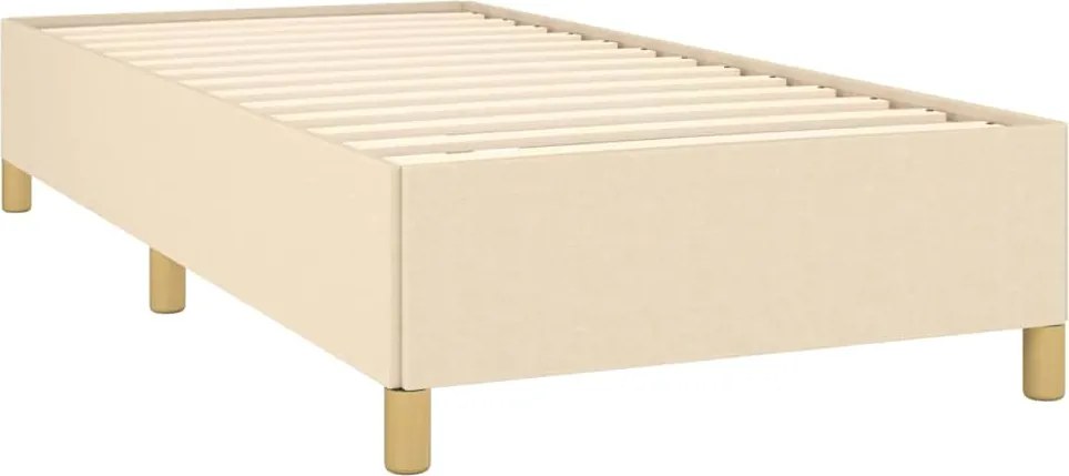 Box spring postel s matrací krémová 100 x 200 cm textil 3128586