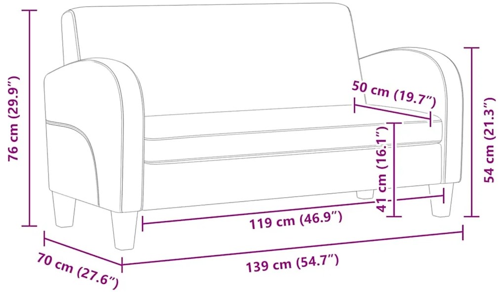 vidaXL Marketos 2místná pohovka z umělé kůže černá