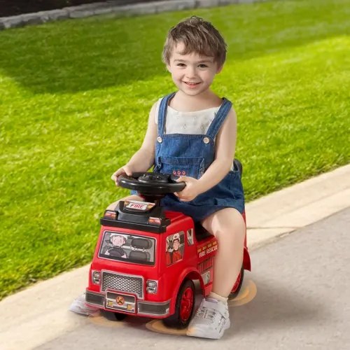 Ride On Automobil Chlapecký Dívčí kočárek pro batolata 1-3 roky červený