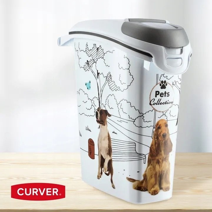CURVER Kontejner a úložný box na granule pro psy, 23l/10kg DOG