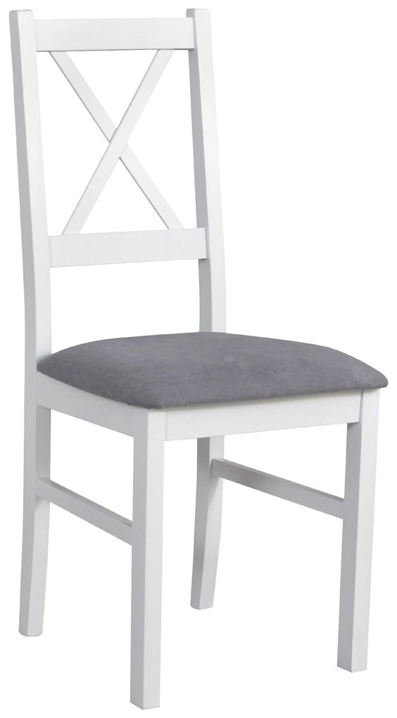 Jídelní židle Ganda 10 Zvolte dřevo: Bílá, Zvolte látku: látka 10b